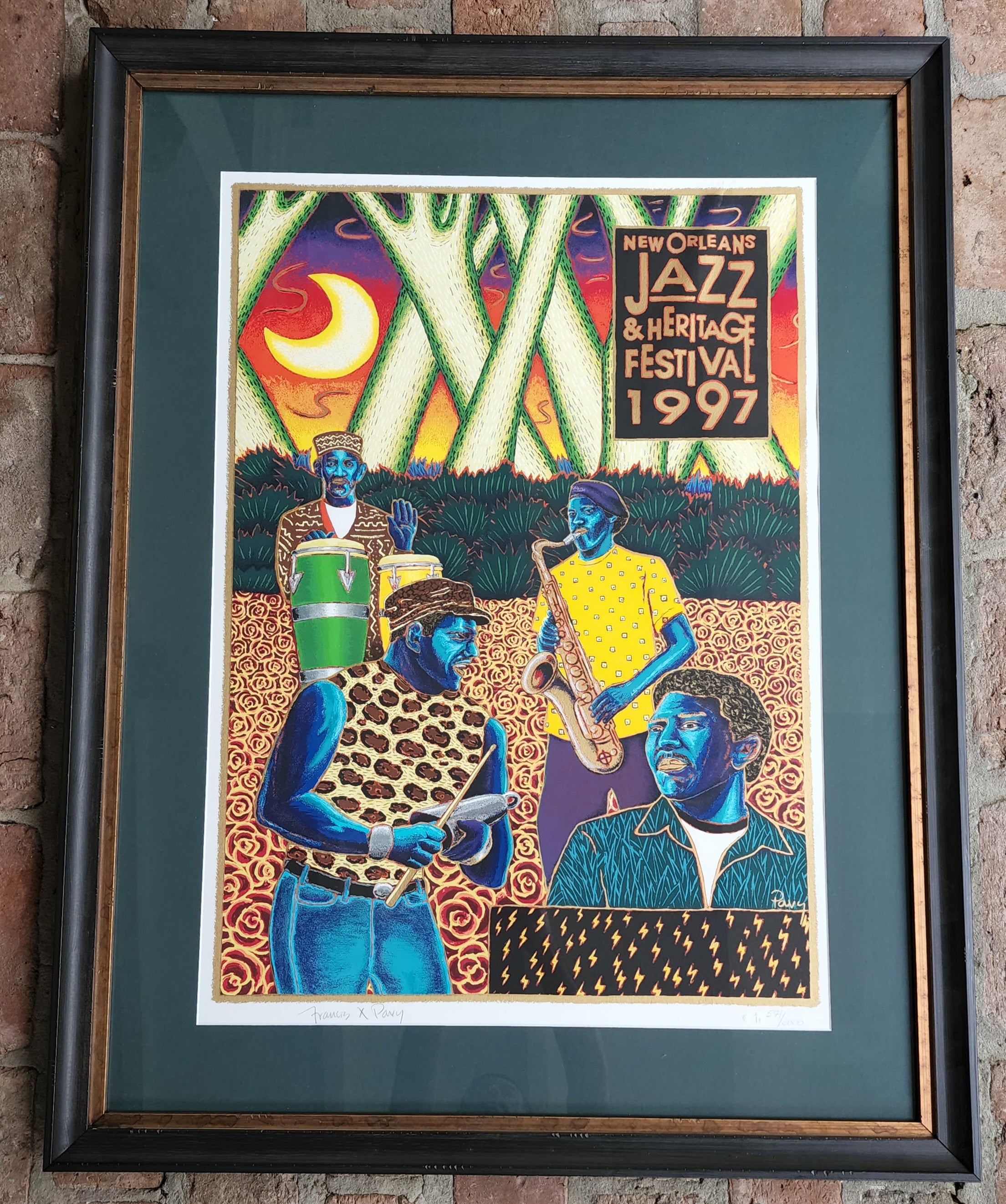 1997 New Orleans Jazz Fest Poster - Signed & Framed – Geaux Art