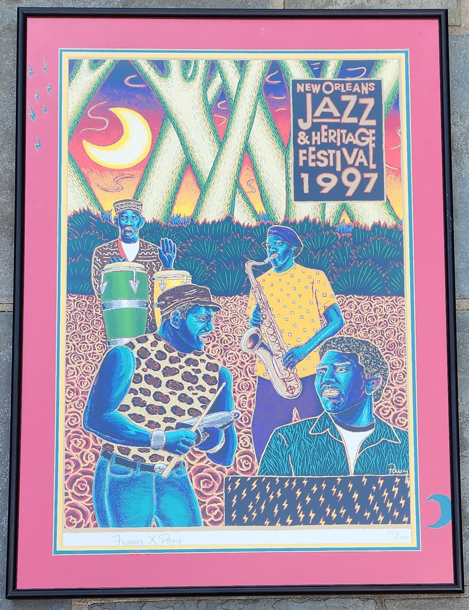 1997 New Orleans Jazz Fest Poster - Signed & Framed – Geaux Art